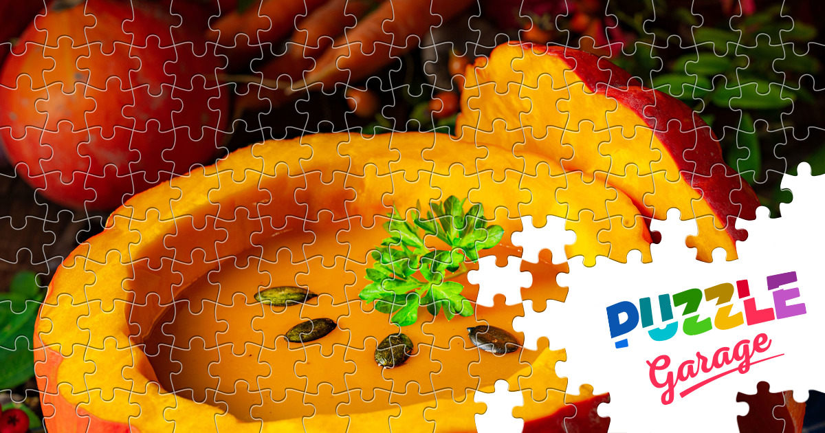 Pumpkin puree soup Jigsaw Puzzle (Home, Food) | Puzzle Garage