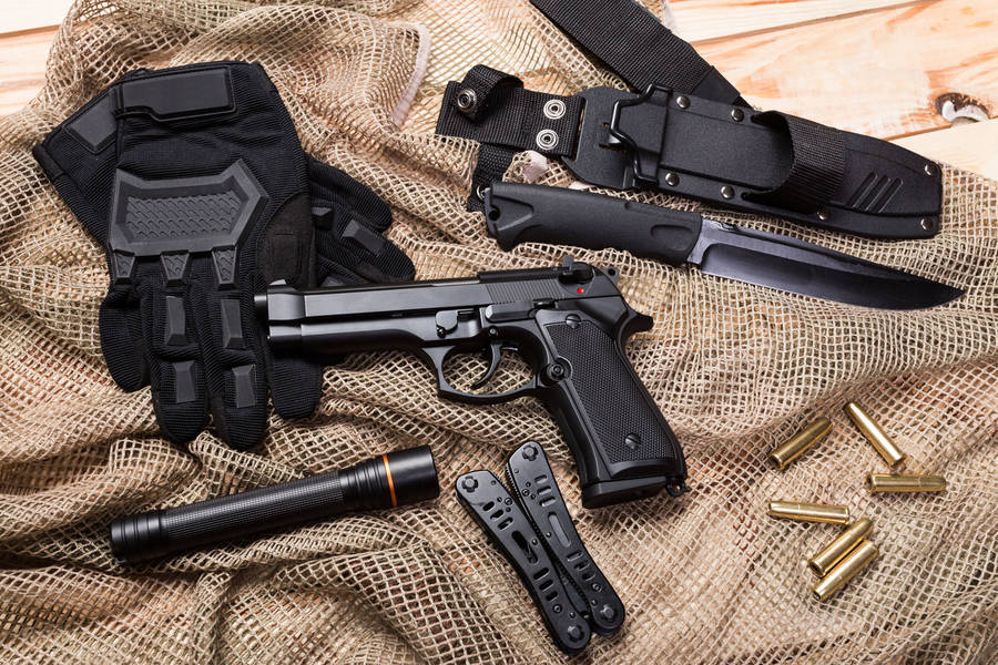 Weapon set Jigsaw Puzzle (Stuff, Weapons) | Puzzle Garage