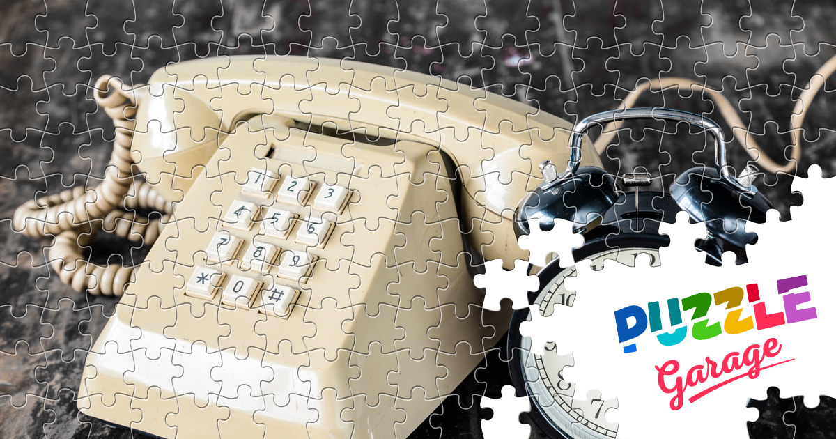 Retro phone and clock Jigsaw Puzzle (History, Retro) | Puzzle Garage