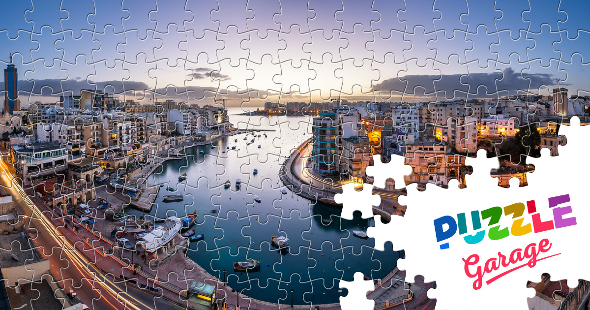 Spinola Bay in St. Julian's Jigsaw Puzzle (Countries, Malta) | Puzzle ...