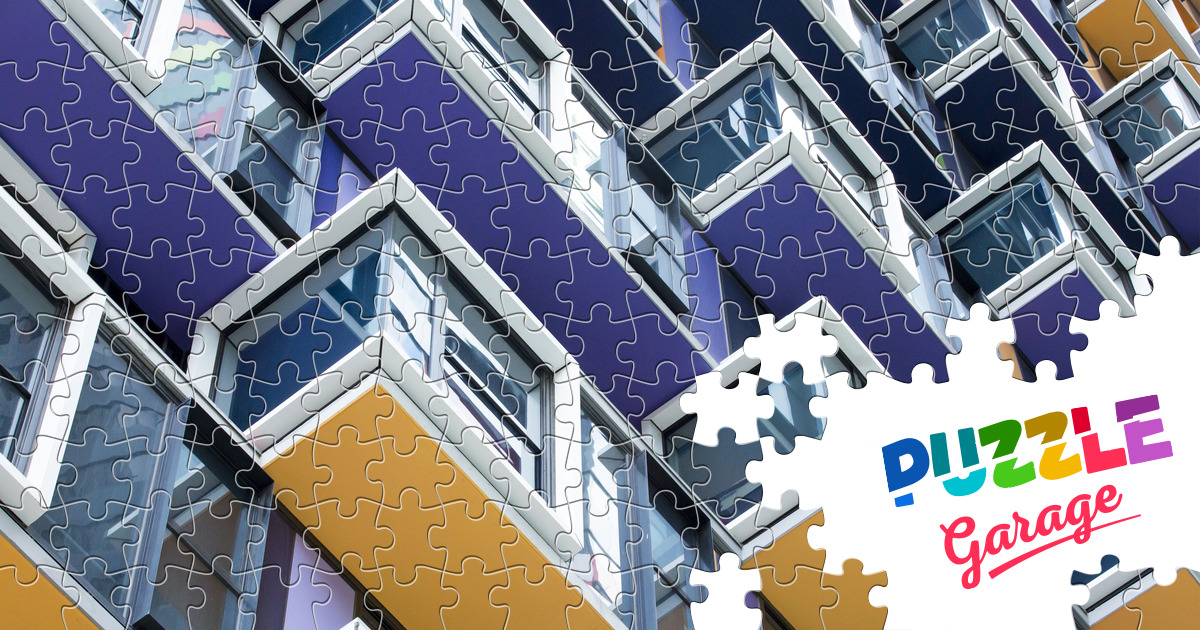Facade of a multi-storey building Jigsaw Puzzle (Home, Facades ...