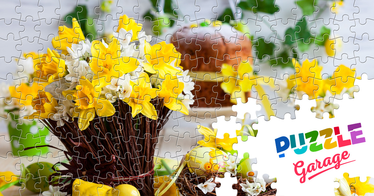 Beautiful Easter table Jigsaw Puzzle (Holidays, Easter) | Puzzle Garage