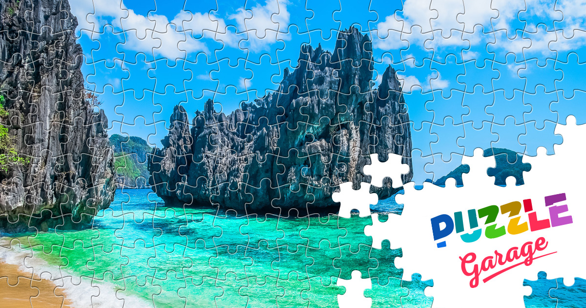 Tropical beach in the Philippines Jigsaw Puzzle (Countries, Philippines ...