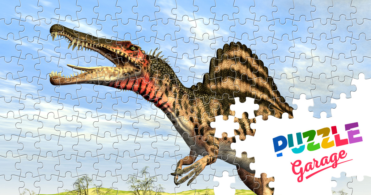 Spinosaurus on the hunt Jigsaw Puzzle (Animals, Prehistoric animals ...