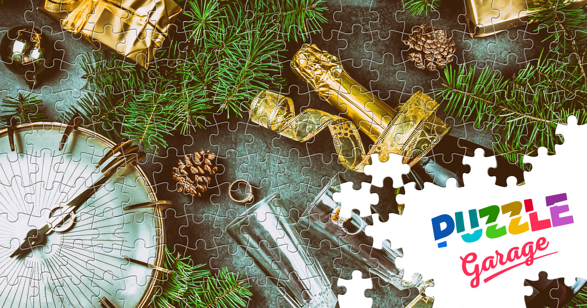 New year champagne Jigsaw Puzzle (Holidays, New Year) | Puzzle Garage