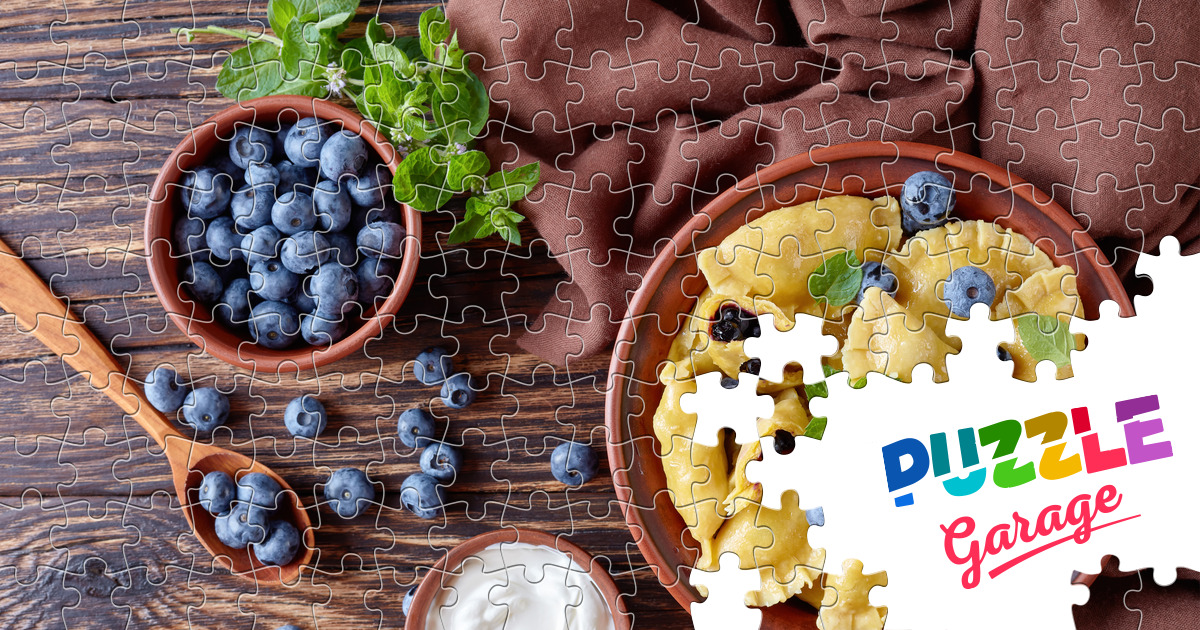 Vareniki with blueberries Jigsaw Puzzle (Home, Food) | Puzzle Garage