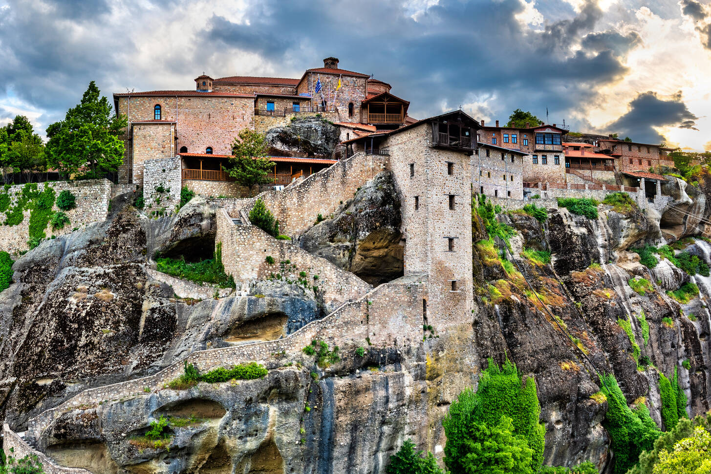 Great Meteora Monastery Jigsaw Puzzle (Countries, Greece) | Puzzle Garage