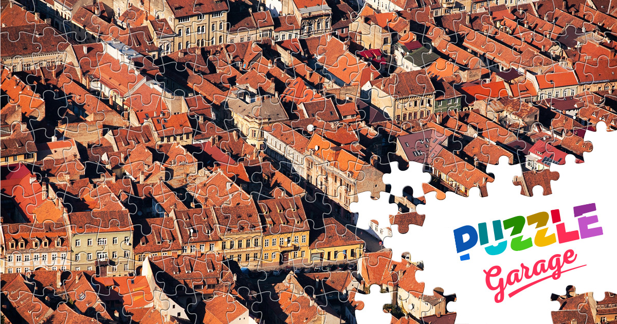 Roofs of city houses Jigsaw Puzzle (Architecture, Roofs) | Puzzle Garage