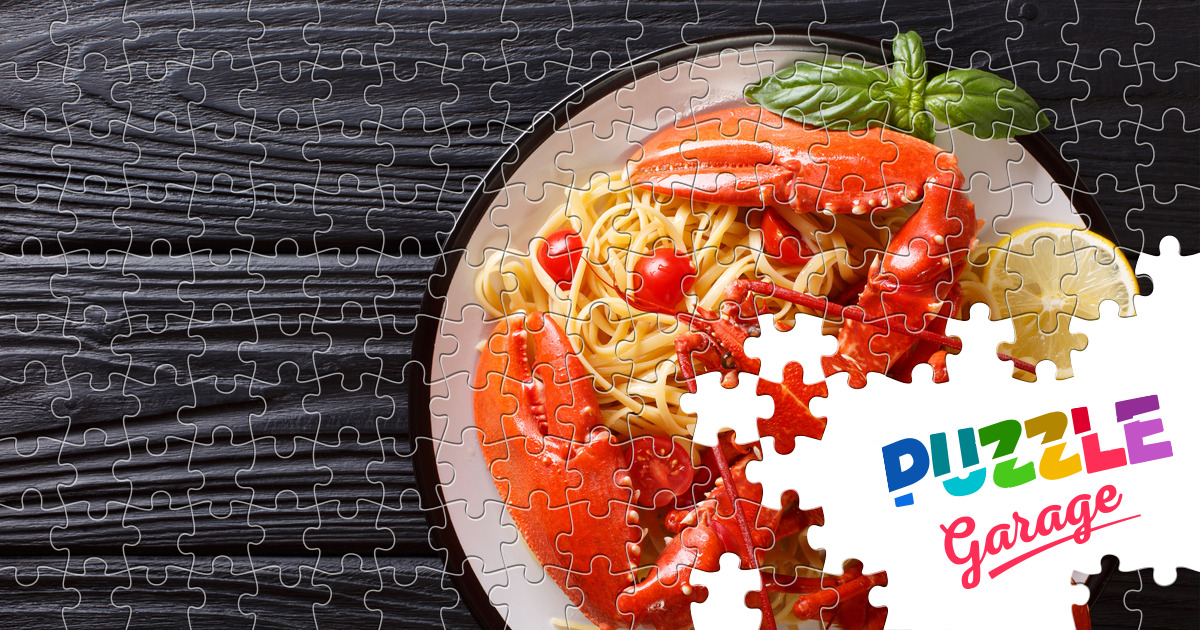 Spaghetti with lobster Jigsaw Puzzle (Home, Food) | Puzzle Garage