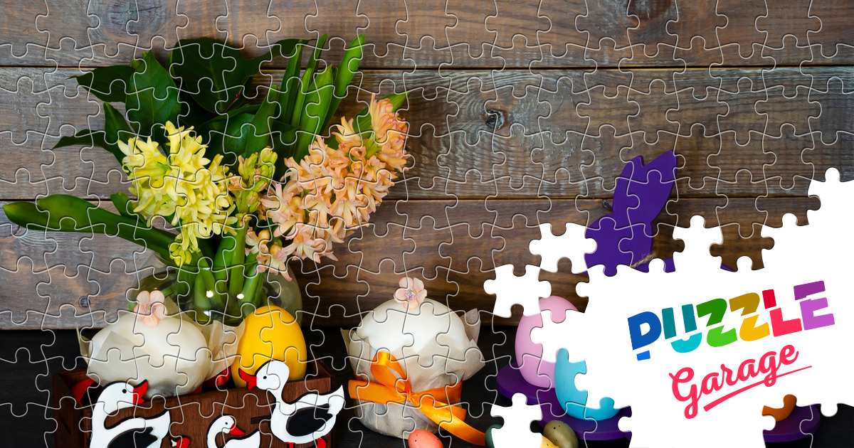 Easter crafts on the table Jigsaw Puzzle (Holidays, Easter) | Puzzle Garage