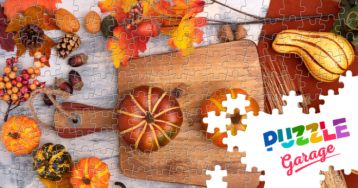 Pumpkins on a cutting board Jigsaw Puzzle (Plants, Vegetables) | Puzzle ...