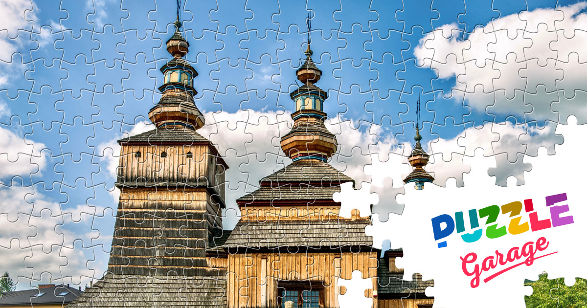 The Church of Saints Cosmas and Damian in Krempna Jigsaw Puzzle ...