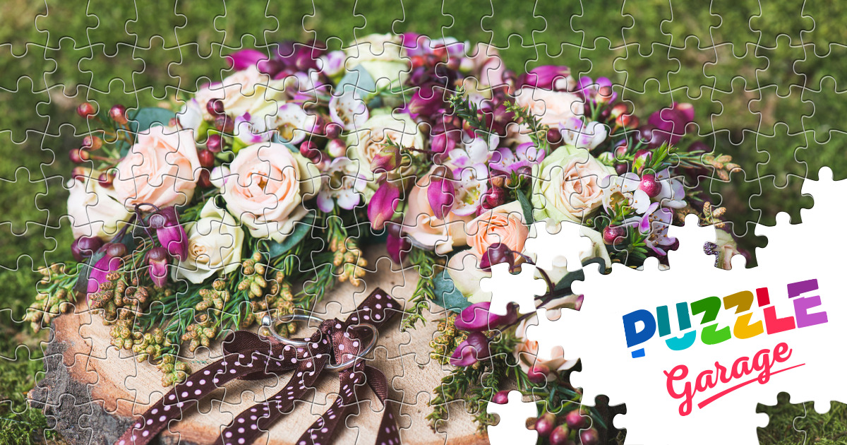 Rings on a decorative stand Jigsaw Puzzle (Holidays, Wedding) | Puzzle ...