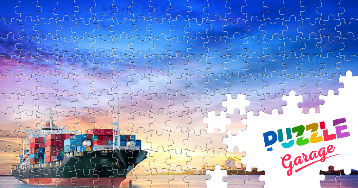 Container ship Jigsaw Puzzle (Nature, Seas and Oceans) | Puzzle Garage