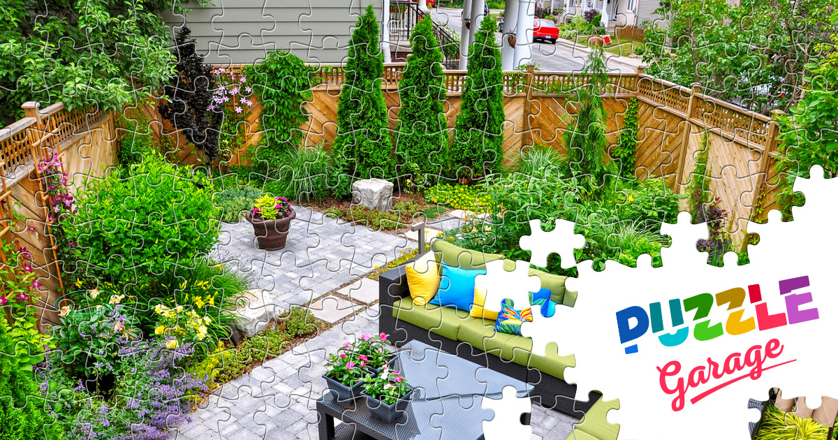 Courtyard design Jigsaw Puzzle (Home, Interiors) | Puzzle Garage