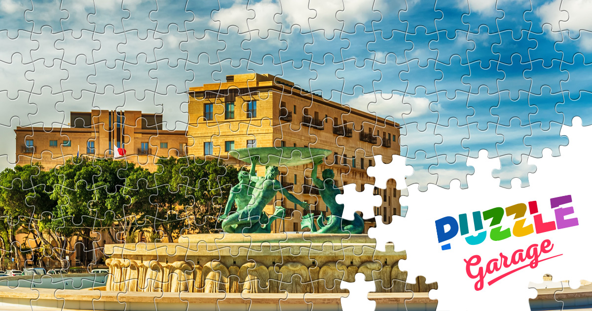 Fountain of Tritons in Valletta Jigsaw Puzzle (Countries, Malta ...