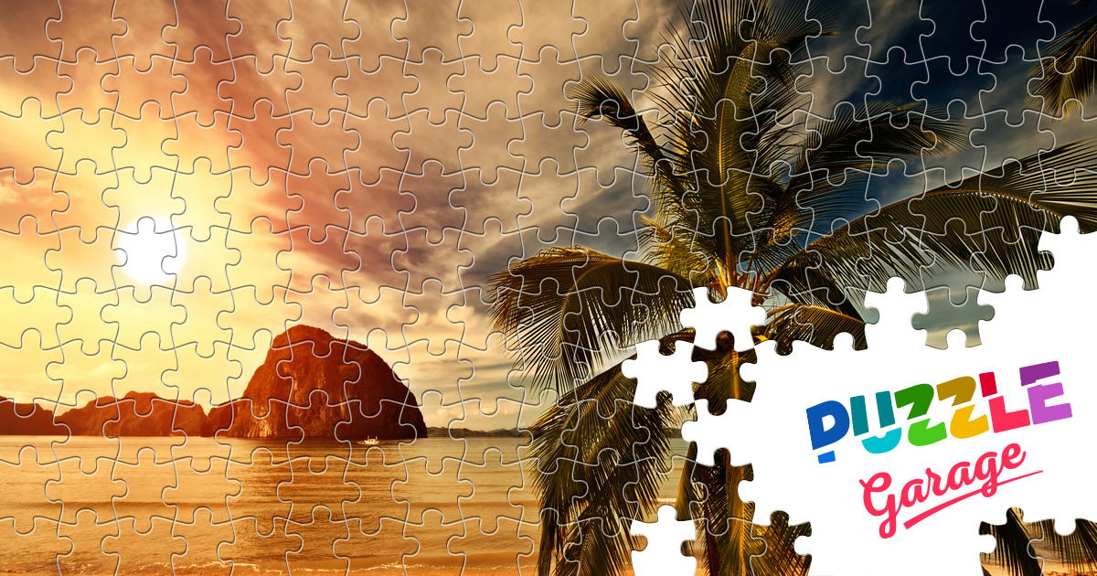 Beach sunset Jigsaw Puzzle (Countries, Philippines) | Puzzle Garage