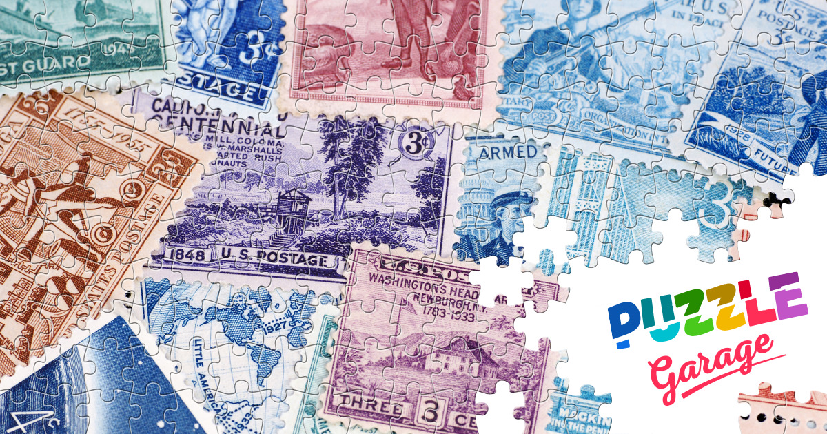 Collection of postage stamps Jigsaw Puzzle (Other, Collecting) | Puzzle ...