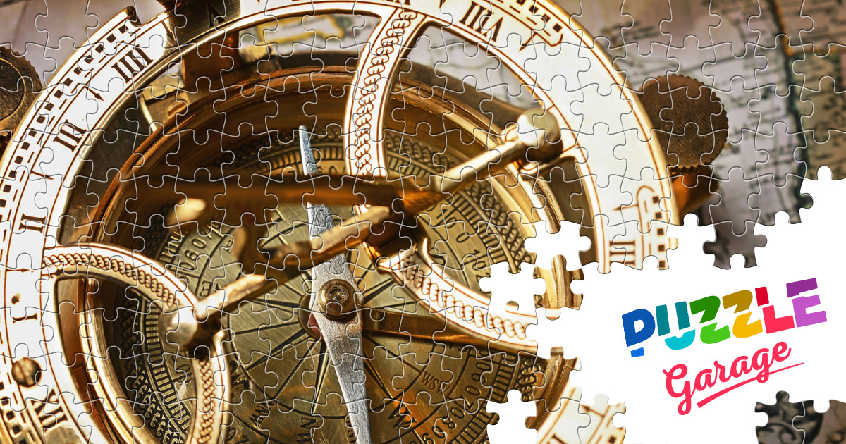 Vintage compass Jigsaw Puzzle (History, Antique) | Puzzle Garage