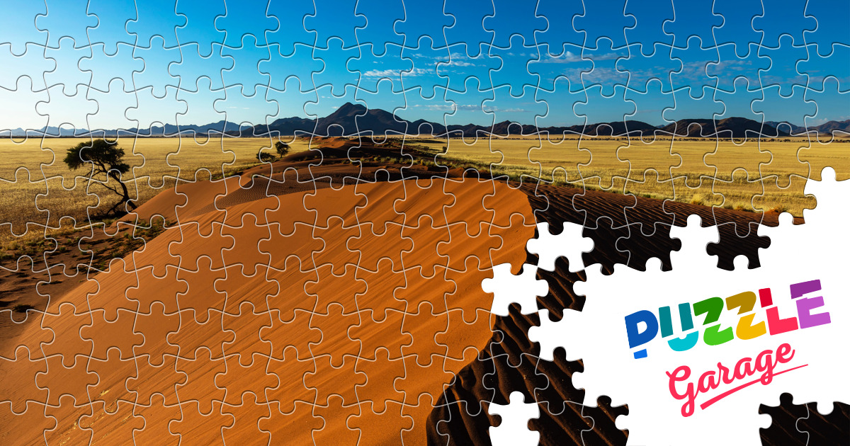 Sand dunes in Namibia Jigsaw Puzzle (Nature, Desert) | Puzzle Garage