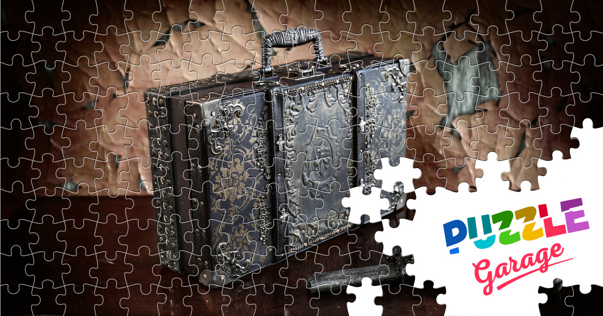 Suitcase and gun on the table Jigsaw Puzzle (Stuff, Weapons) | Puzzle ...