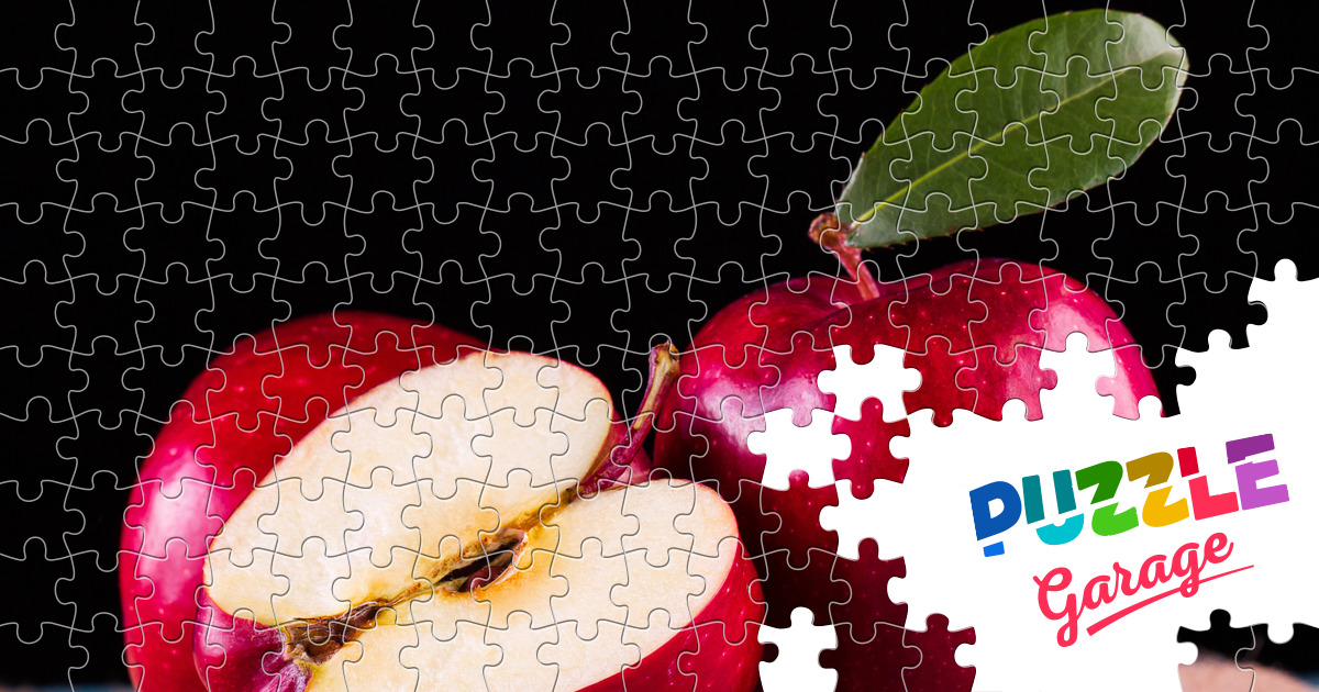Red apple in section Jigsaw Puzzle (Plants, Fruits) | Puzzle Garage