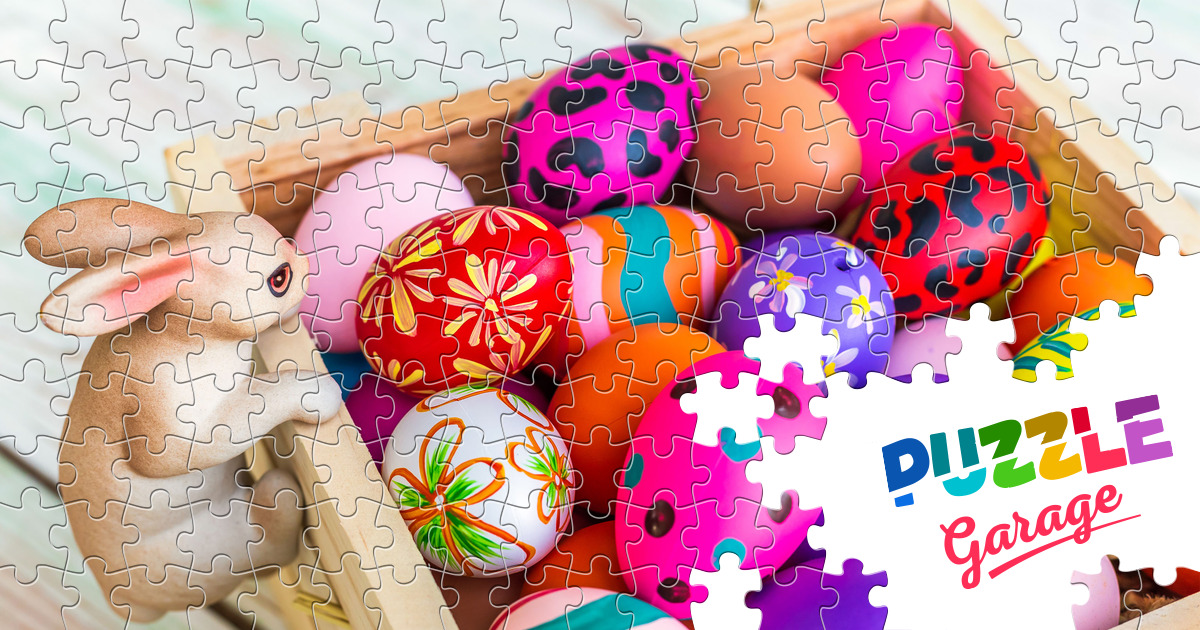 Box with Easter eggs Jigsaw Puzzle (Holidays, Easter) | Puzzle Garage