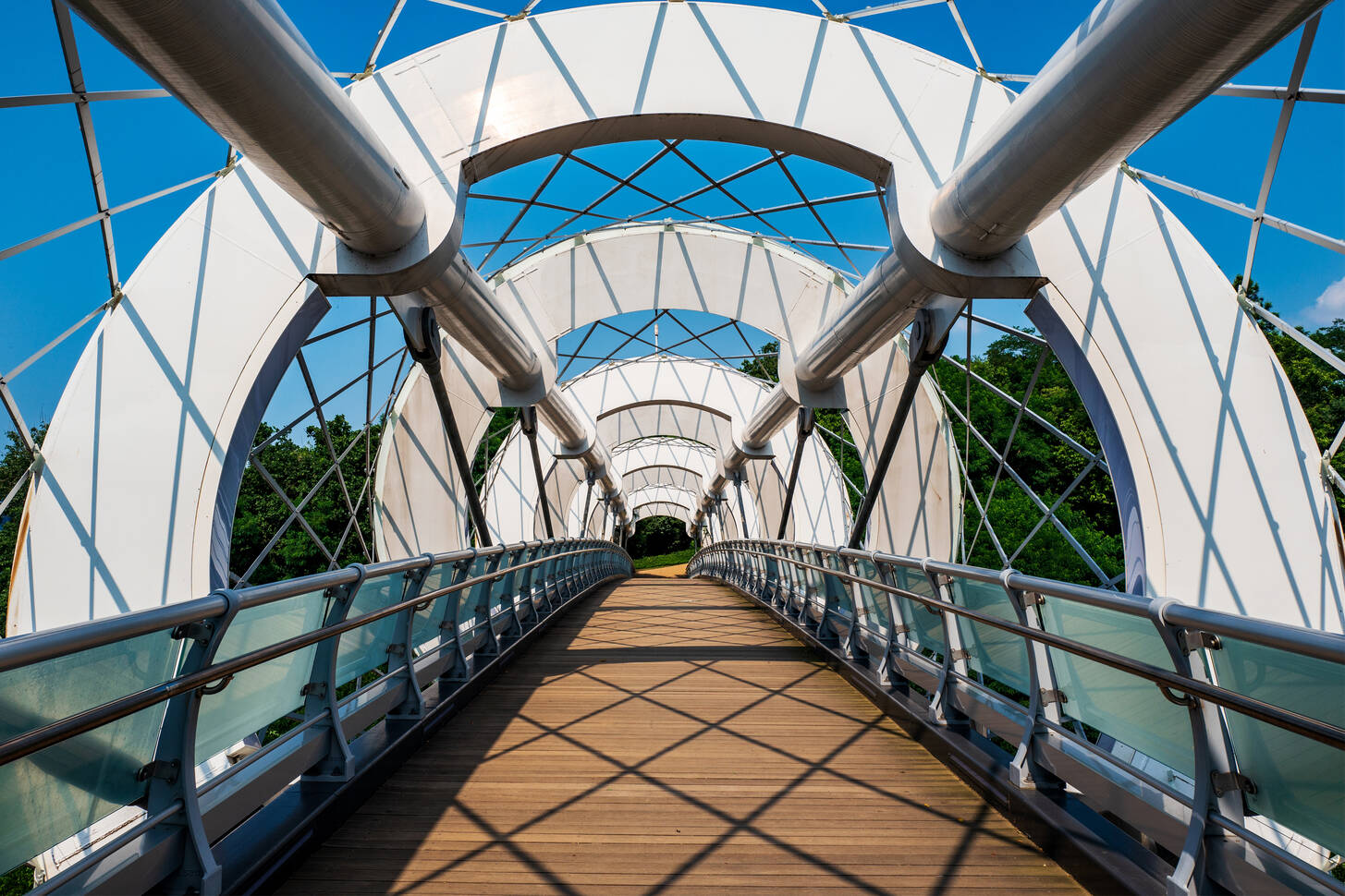 Pedestrian bridge in Montmartre Park Jigsaw Puzzle (Architecture ...