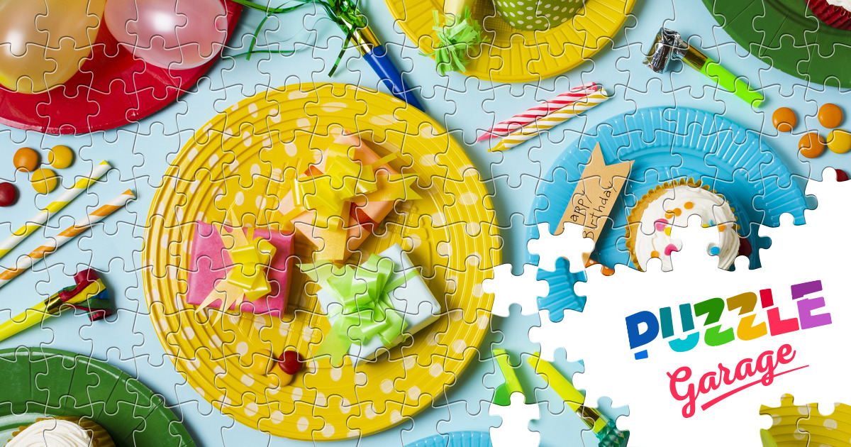Top view of the festive table Jigsaw Puzzle (Holidays, Birthday ...