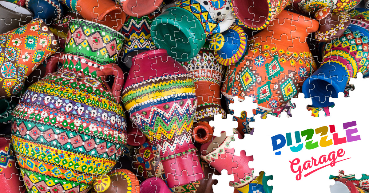 Handmade ceramic vases Jigsaw Puzzle (Home, Needlework) | Puzzle Garage
