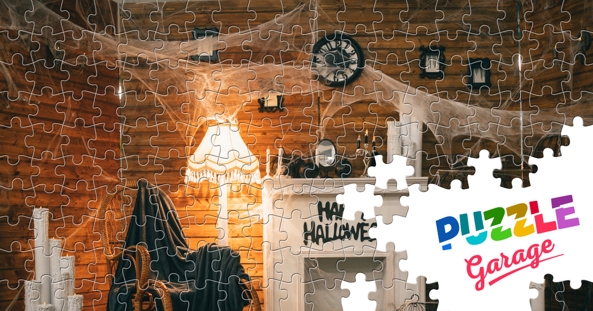 Halloween photo zone Jigsaw Puzzle (Holidays, Halloween) | Puzzle Garage