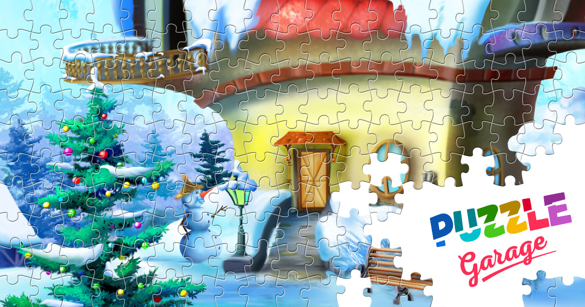 Christmas tree at home Jigsaw Puzzle (For children, Cartoon ...