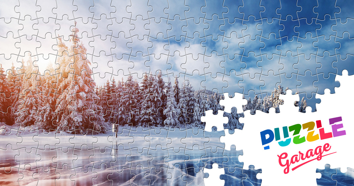 Ice Lake Jigsaw Puzzle (Countries, Ukraine) | Puzzle Garage
