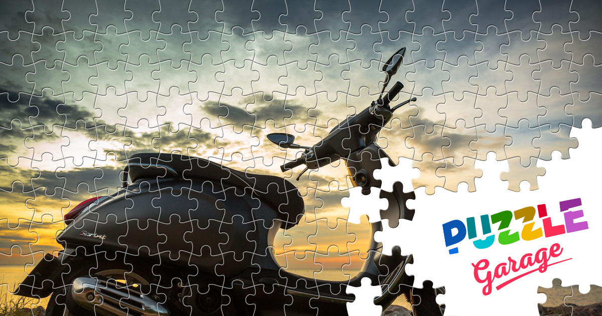 Scooter Jigsaw Puzzle (Technics, Moto) | Puzzle Garage