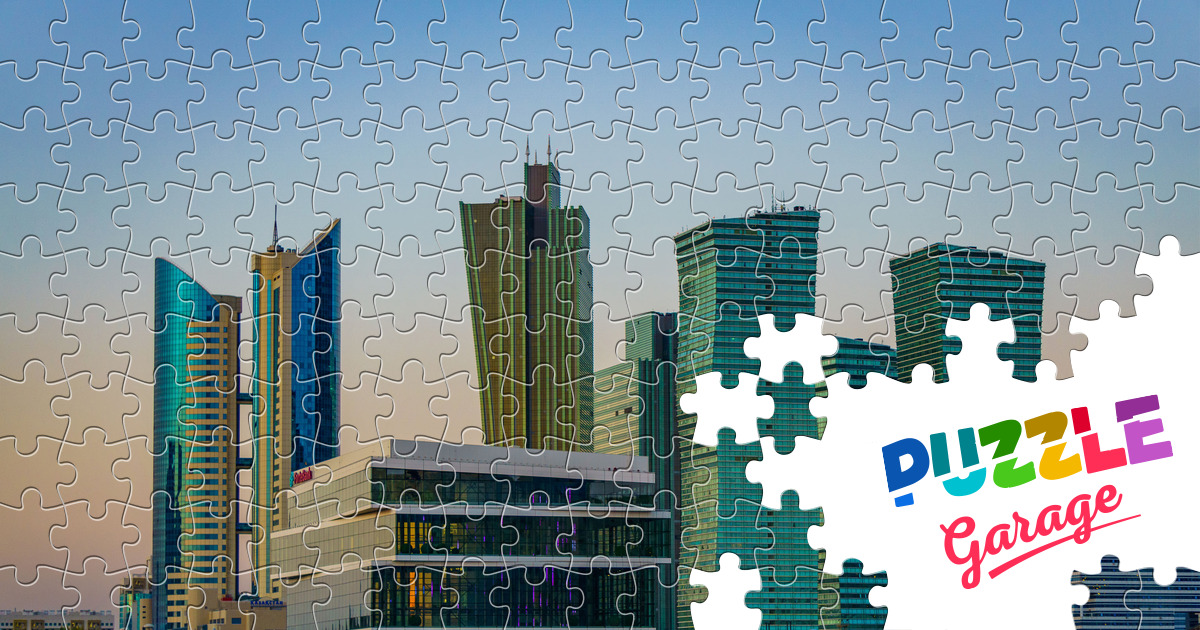 Skyscrapers of Astana Jigsaw Puzzle (Countries, Kazakhstan) | Puzzle Garage