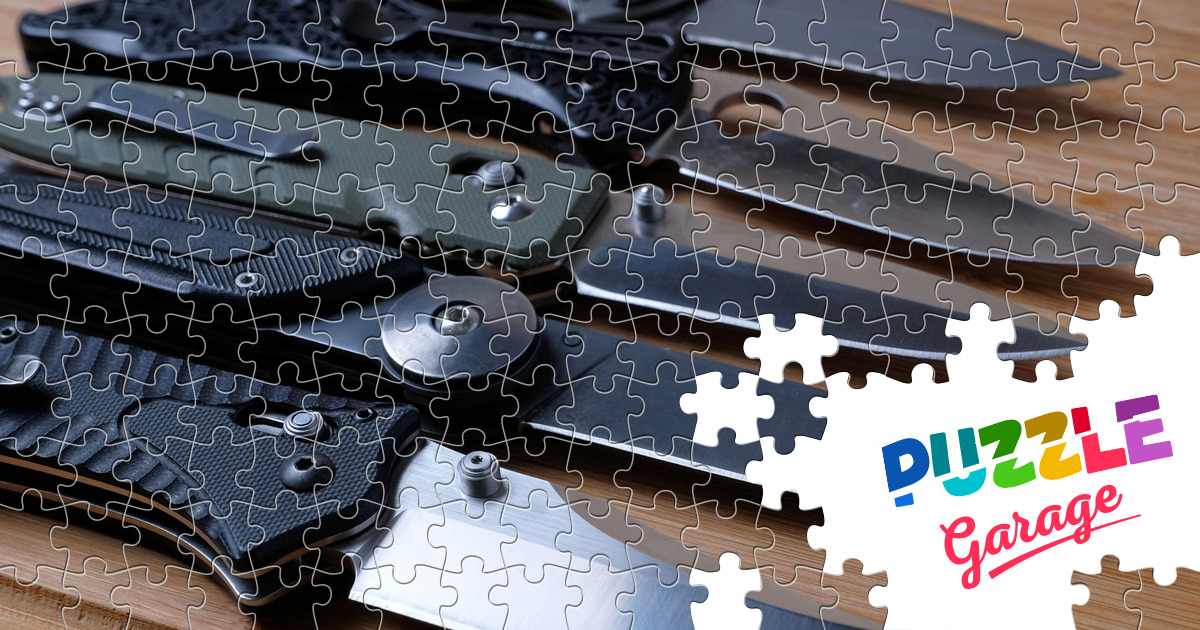 Folding knives Jigsaw Puzzle (Stuff, Weapons) | Puzzle Garage