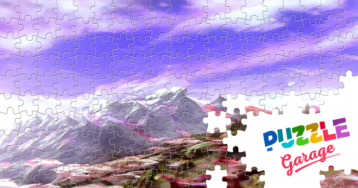 Mountain meadows Jigsaw Puzzle (Art, Painting) | Puzzle Garage