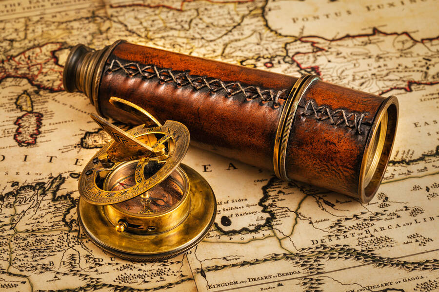Compass and map Jigsaw Puzzle (History, Maps) | Puzzle Garage