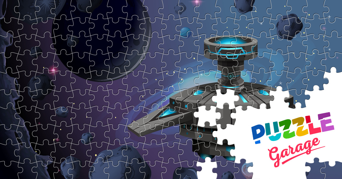Alien ship in space Jigsaw Puzzle (For children, Cartoon Illustrations ...