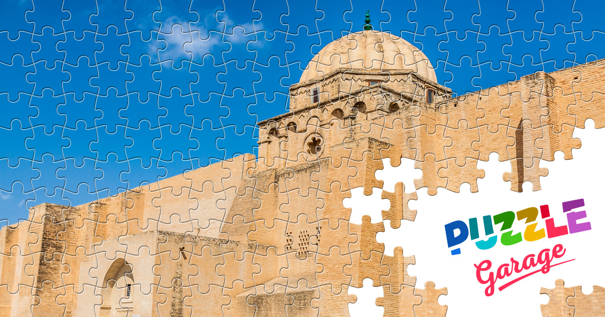 Mosque of Uqba, Kairouan Jigsaw Puzzle (Countries, Tunisia) | Puzzle Garage