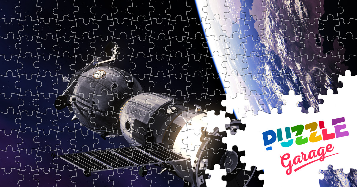 Spaceship in orbit Jigsaw Puzzle (Space, Cosmonautics) | Puzzle Garage