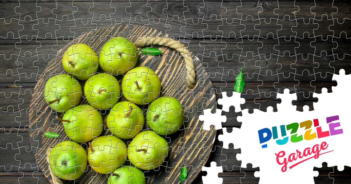 Pears on a tray Jigsaw Puzzle (Plants, Fruits) | Puzzle Garage