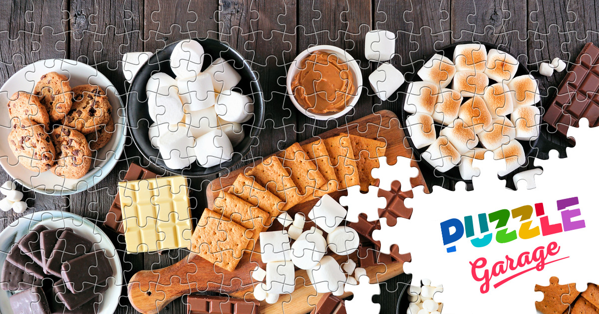 Sweet snacks on the table Jigsaw Puzzle (Home, Food) | Puzzle Garage