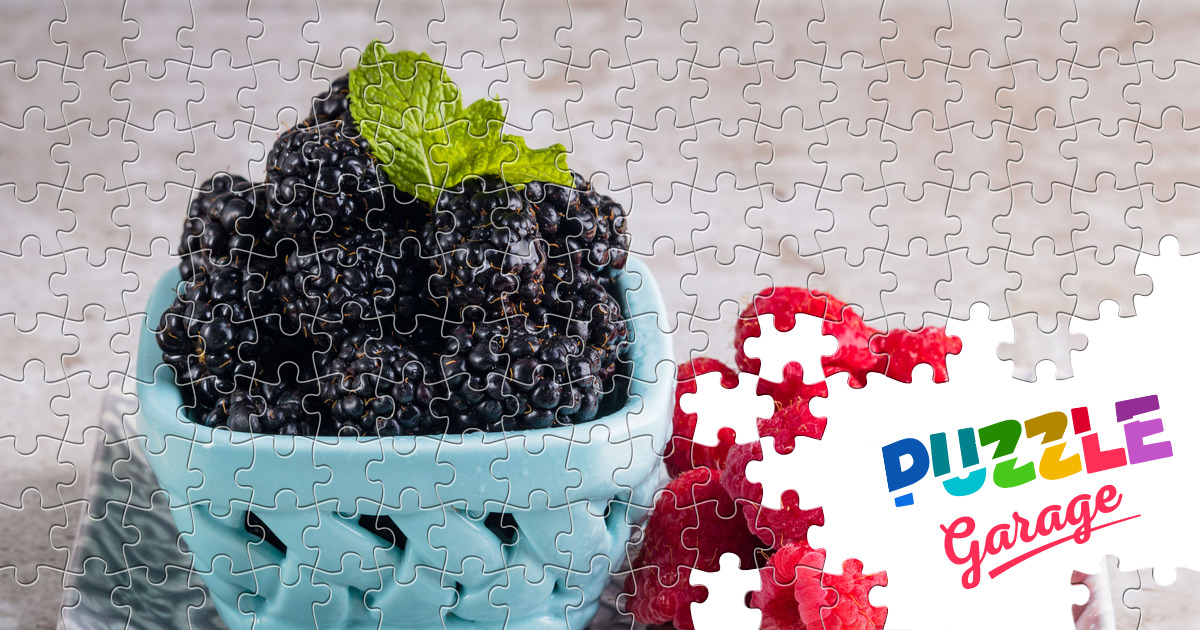 Blackberries and raspberries Jigsaw Puzzle (Plants, Berries) | Puzzle ...