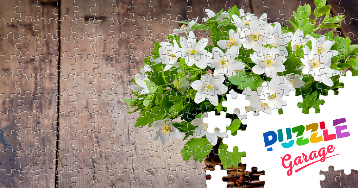 Bouquet of white spring flowers Jigsaw Puzzle (Plants, Flowers ...