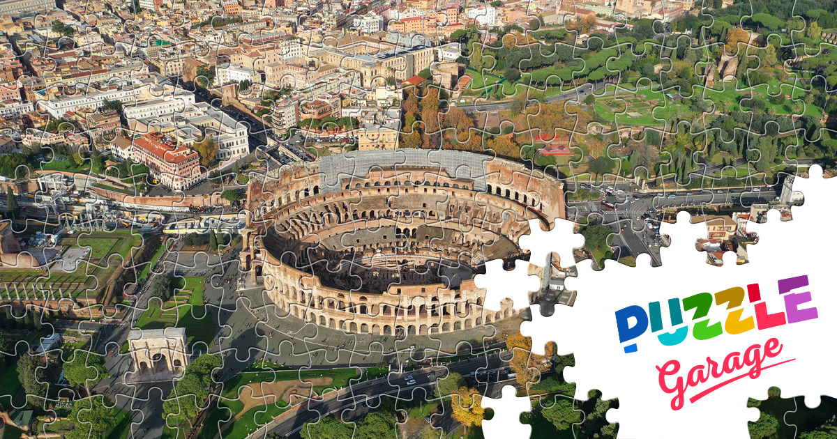 View of the Colosseum in Rome Jigsaw Puzzle (Countries, Italy) | Puzzle ...