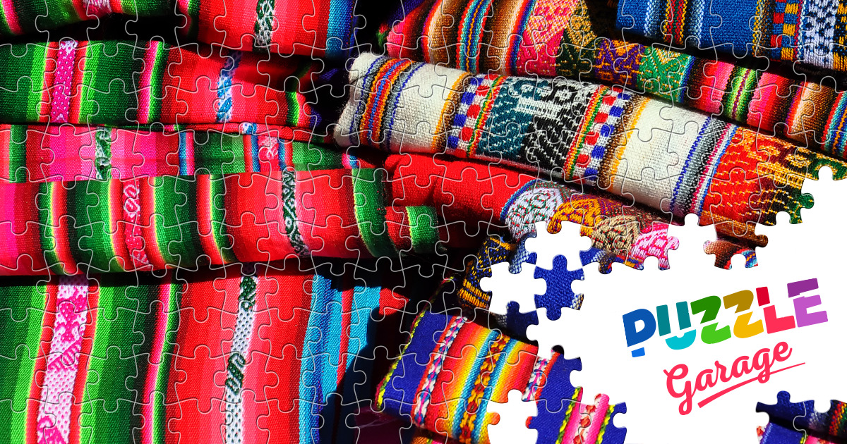 Traditional Peruan tablecloths Jigsaw Puzzle (Countries, Peru) | Puzzle ...