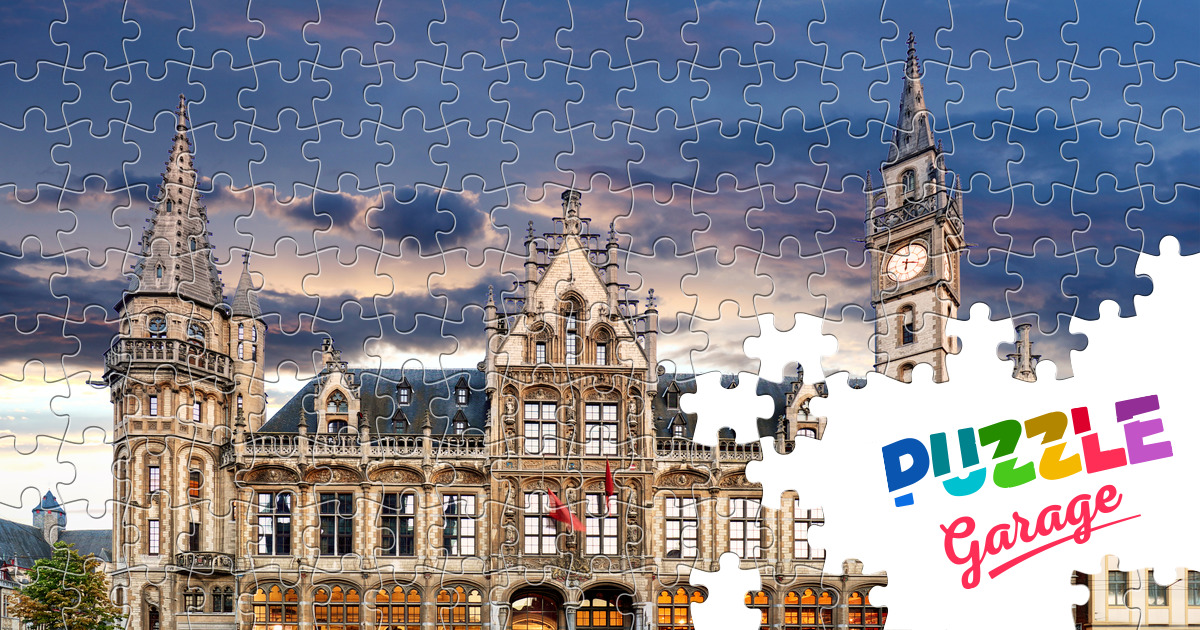Ghent post office building Jigsaw Puzzle (Countries, Belgium) | Puzzle ...