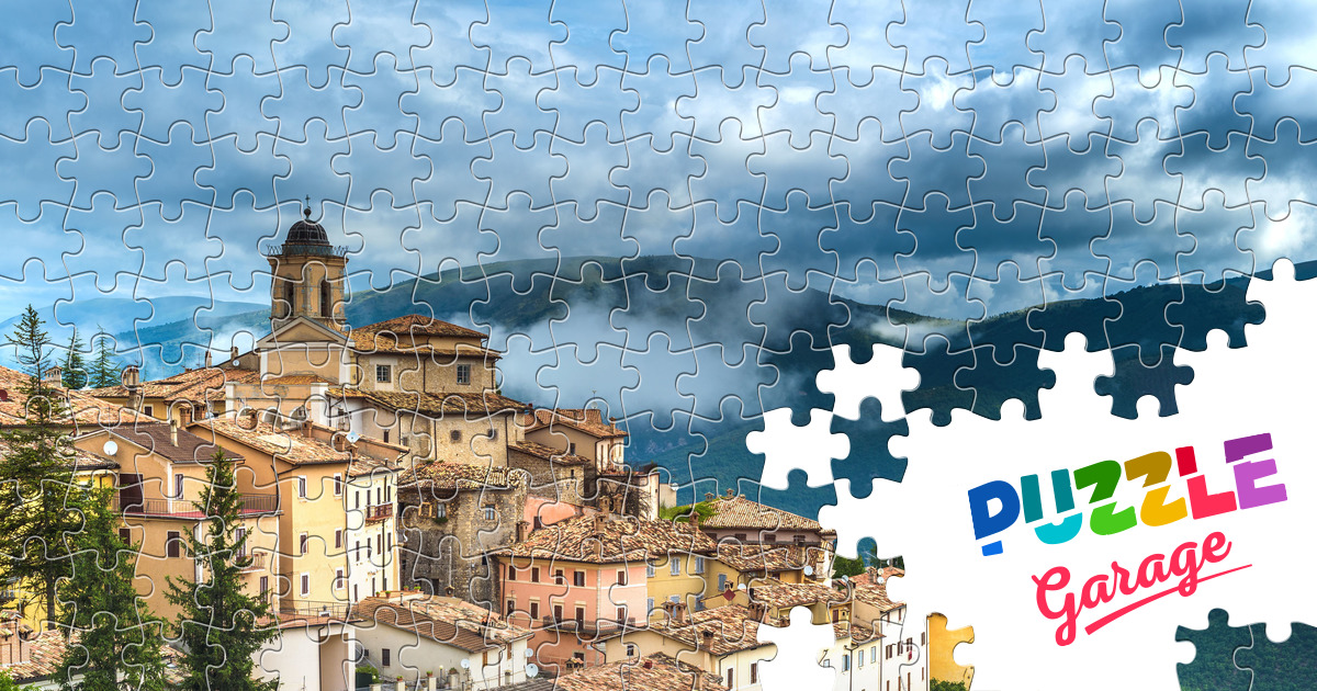 Abeto town in the mountains Jigsaw Puzzle (Countries, Italy) | Puzzle ...