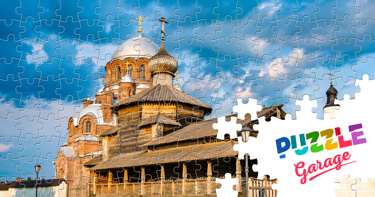 Church of the Holy Trinity on the island of Sviyazhsk Jigsaw Puzzle ...